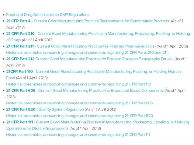 gmp in pharmaceutical Industry FDA guidelines WHO guidelines | PPTX ...