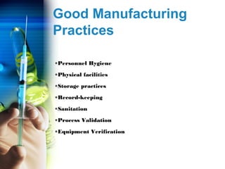 Why good manufacturing practice is a must in chemical industry ? | PPT
