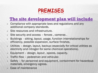 Gmp premises 112070804006 | PPTX