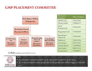 XLRI GMP Profile:2010-11 | PDF | Business | Business and Finance