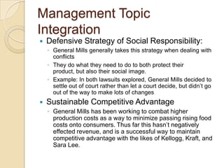 General Mills: Principles of Management Study | PPTX