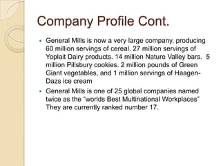 General Mills: Principles of Management Study | PPT