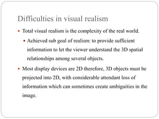 visual realism in geometric modeling | PPT