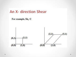 Geometric transformations and projections | PPTX