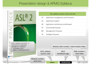 ASL®2 - Application Services Library - Foundation | PPT