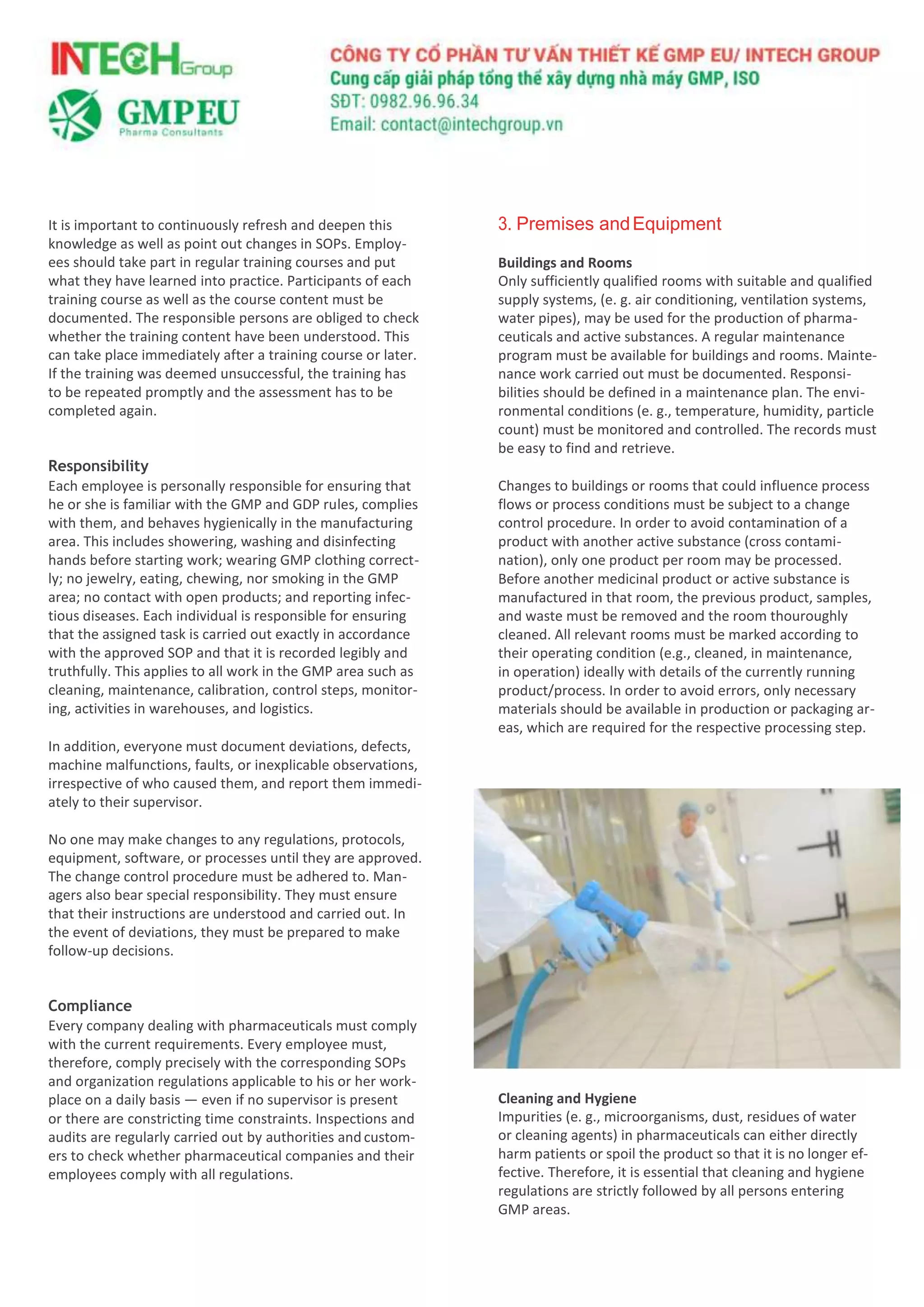 GMP Regulations Your product and process Quality control ...