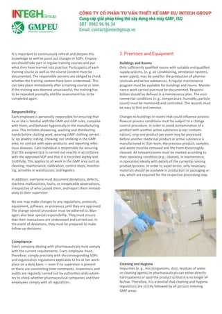 GMP Regulations Your product and process Quality control ...