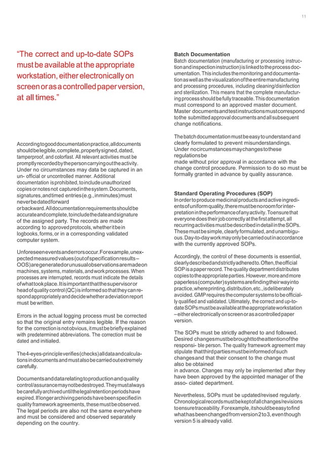 GMP Regulations: A practical Guide for Laboratory and Cleanroom ...