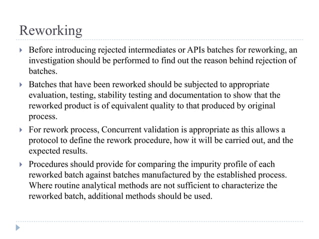 Gmp (rejection and reuse of materials) | PDF | Chemistry | Science