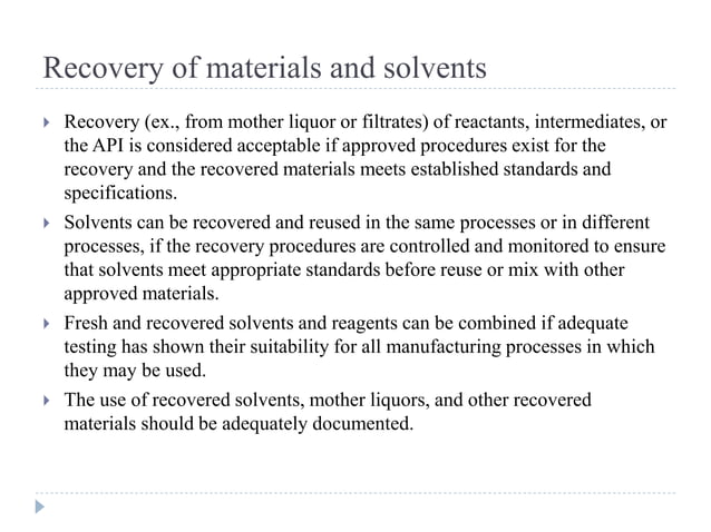 Gmp (rejection and reuse of materials) | PDF | Chemistry | Science