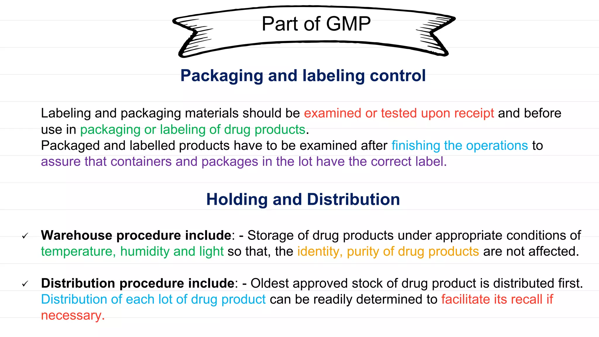 GMP Requirements & Drug & Cosmetic Act Provision.pptx