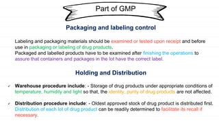 GMP Requirements & Drug & Cosmetic Act Provision.pptx