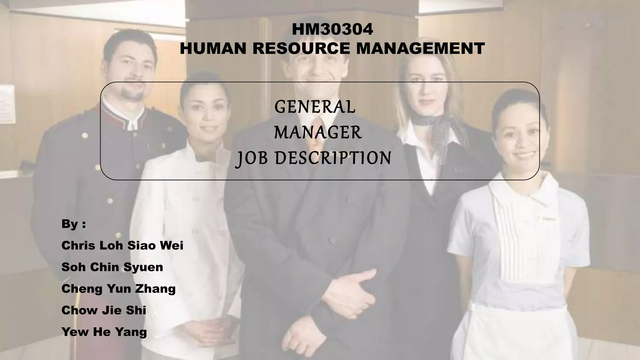 General Manager Presentation | PPTX