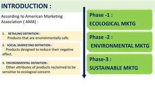 GREEN MARKETING OVERVIEW | PPTX