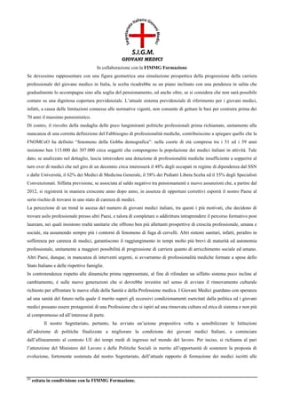 Proposte in tema di futuro previdenziale dei Giovani Medici | PDF