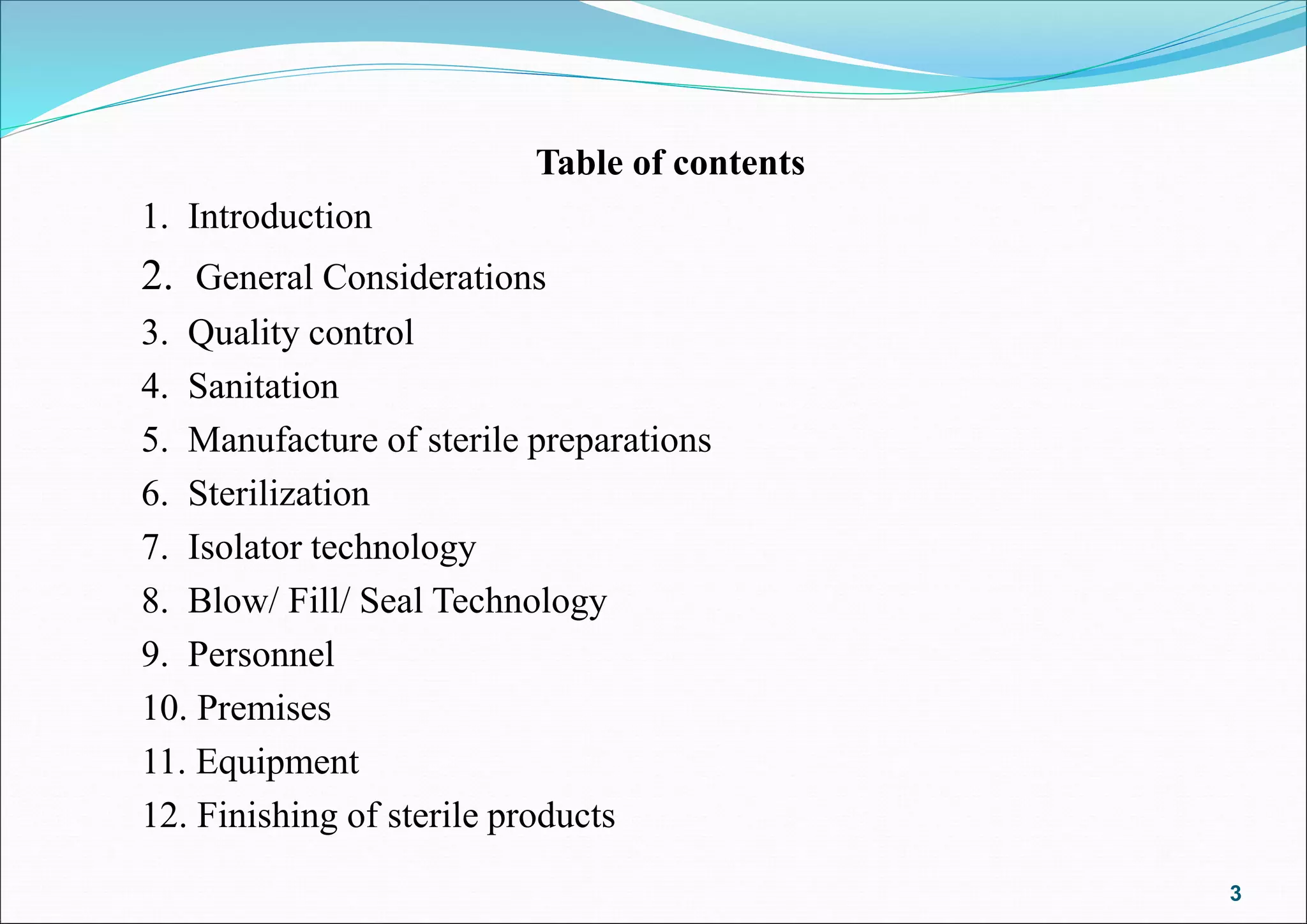 GMP Requirements for Sterile Products manufacturing | PPT