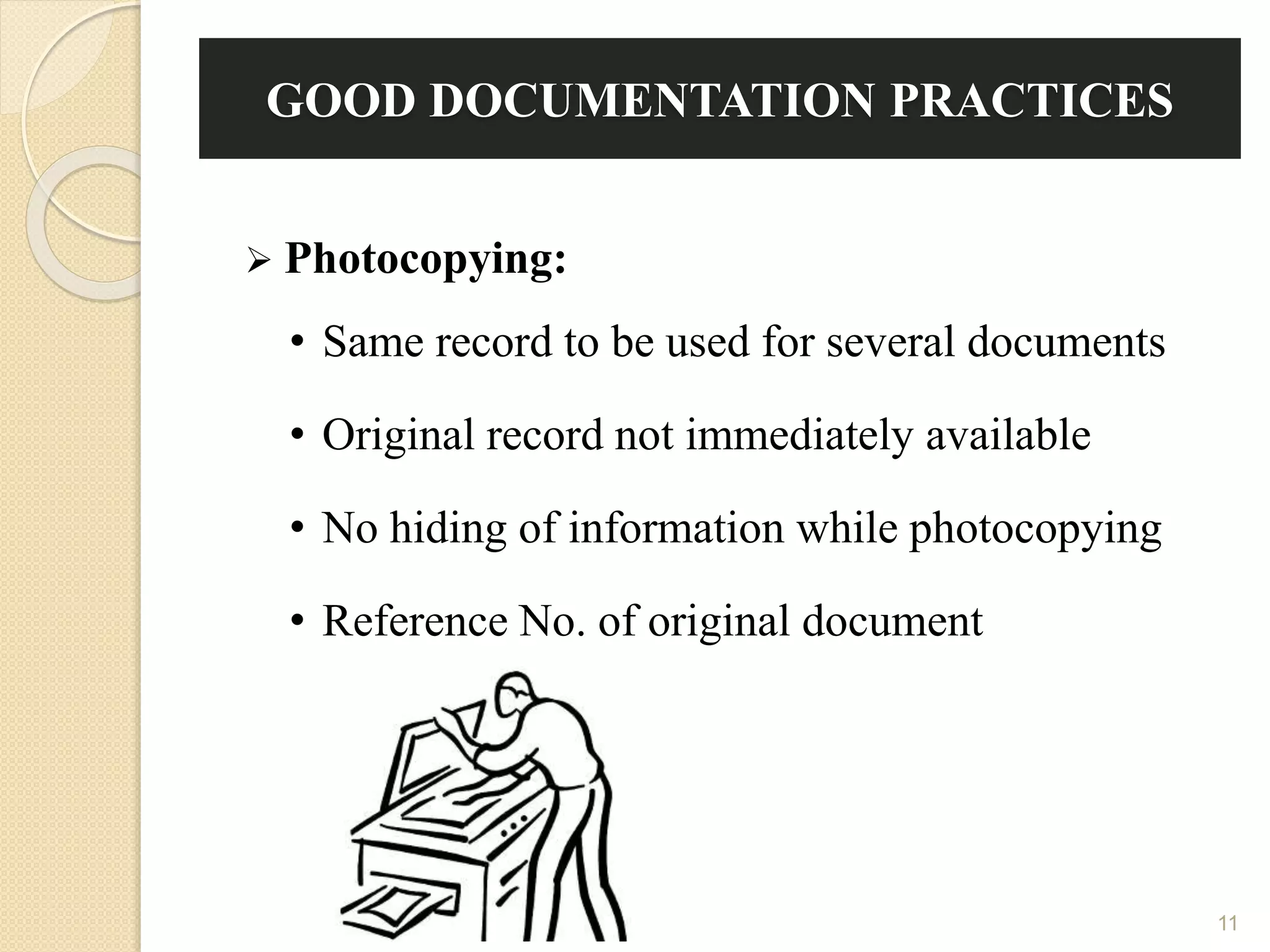 GMP - GOOD DOCUMENTATION PRACTICES | PPTX