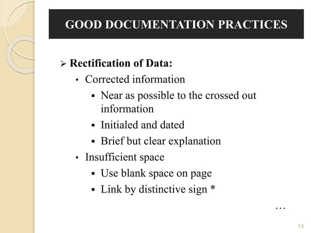 GMP - GOOD DOCUMENTATION PRACTICES | PPTX | Manufacturing Industry ...