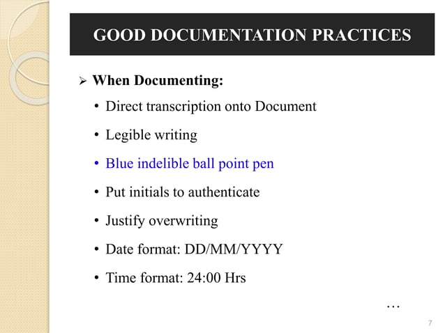 GMP - GOOD DOCUMENTATION PRACTICES | PPTX | Manufacturing Industry ...