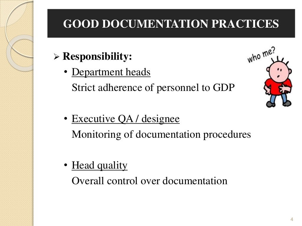 Gmp Good Documentation Practices
