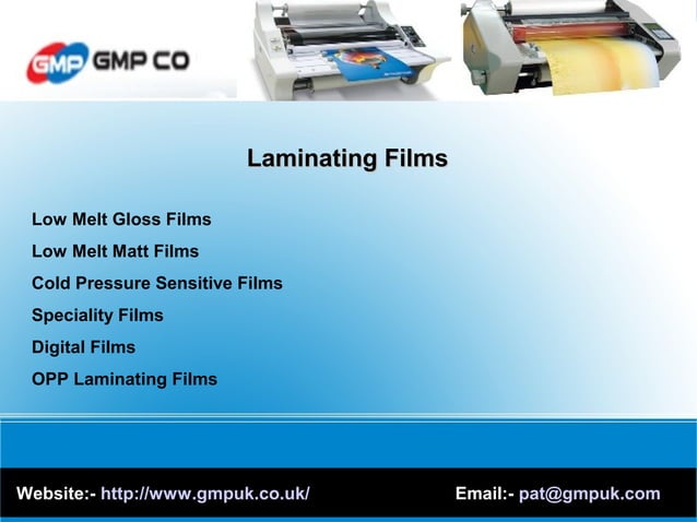 Laminating Machines | PPT