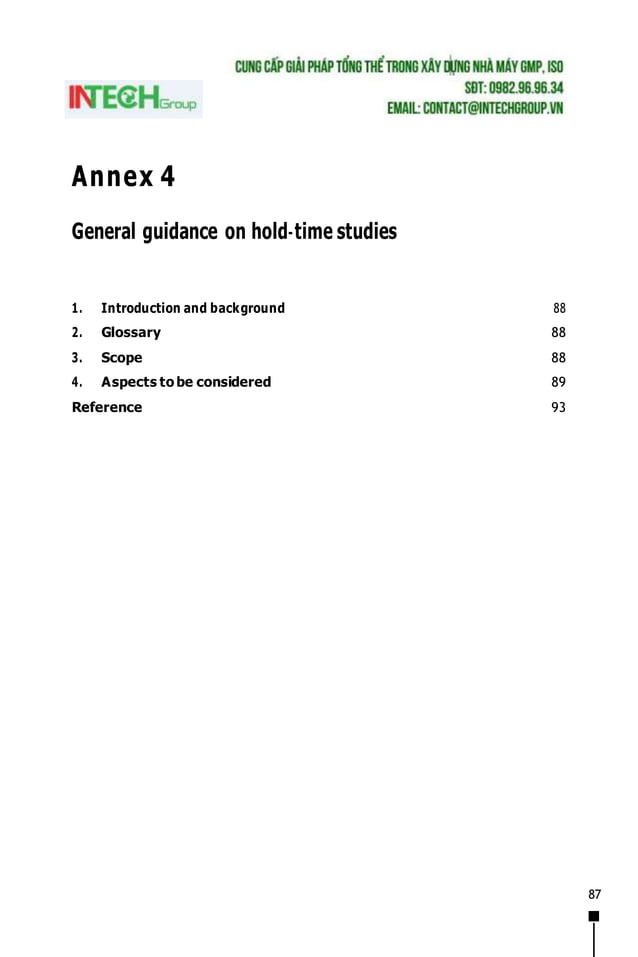 Tiêu chuẩn GMP WHO cho nghiên cứu quản lý theo thời gian (hold-time study) | PDF