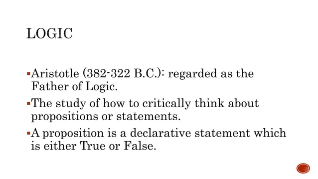 GMQ2L1_The Language of Logic.pptx | Educational Assessment | Education