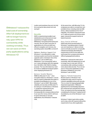 Microsoft India - GMR Infrastructure Case Study | DOC | IT and Internet ...