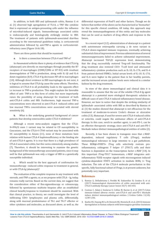 Anti-CTLA-4 Induced Inflammatory Bowel Disease: Is There A More ...