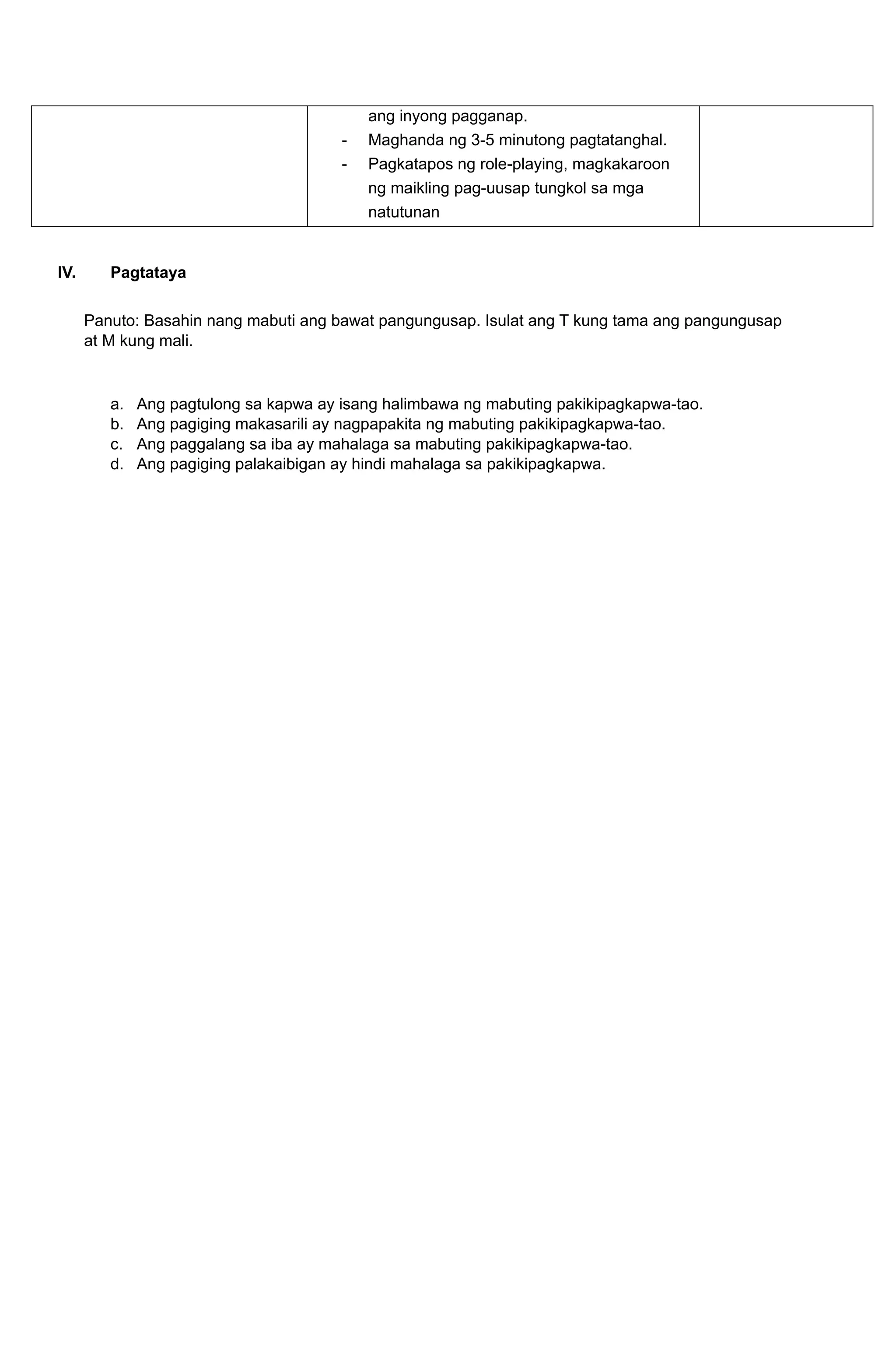 Detailed Lesson Plan in GMRC Grade 1 - MATATAG | DOCX