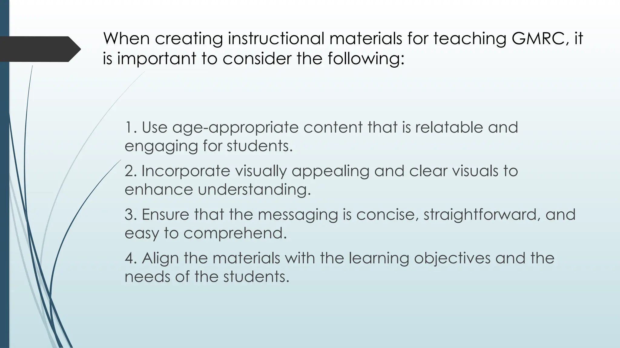 Instructional Materials in Good Manners and Right Conduct (GMRC) | PPTX