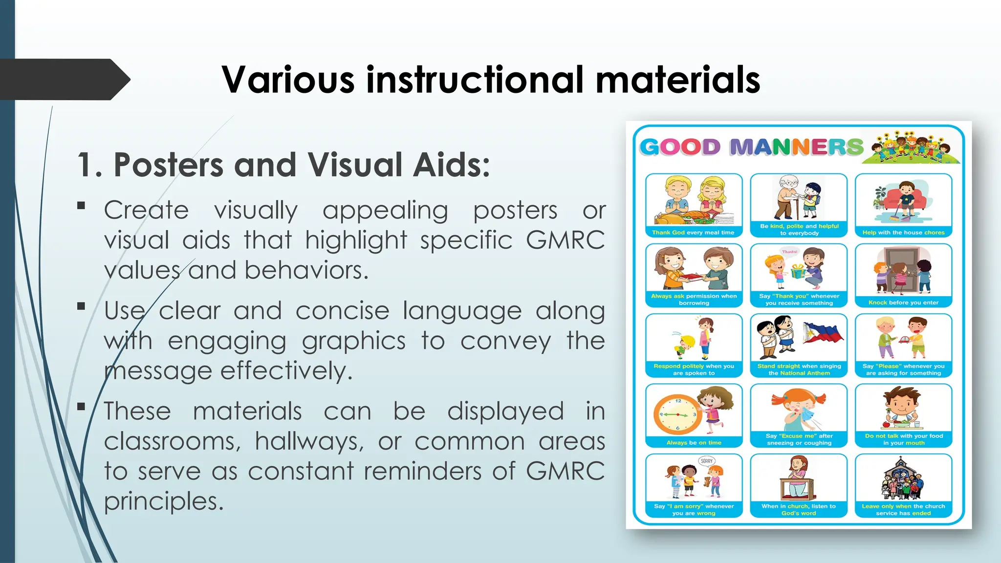 Instructional Materials in Good Manners and Right Conduct (GMRC) | PPTX