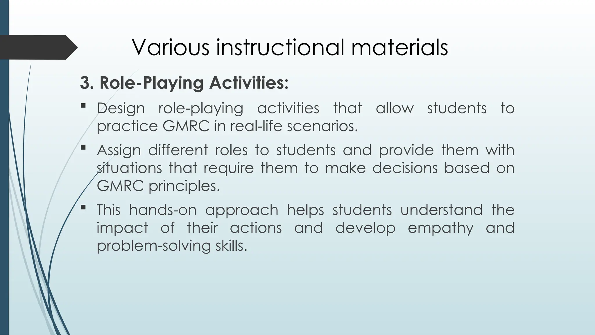 Instructional Materials in Good Manners and Right Conduct (GMRC) | PPTX