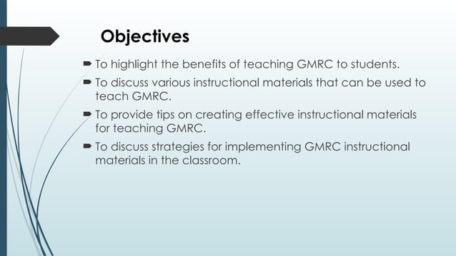 Instructional Materials in Good Manners and Right Conduct (GMRC) | PPTX ...