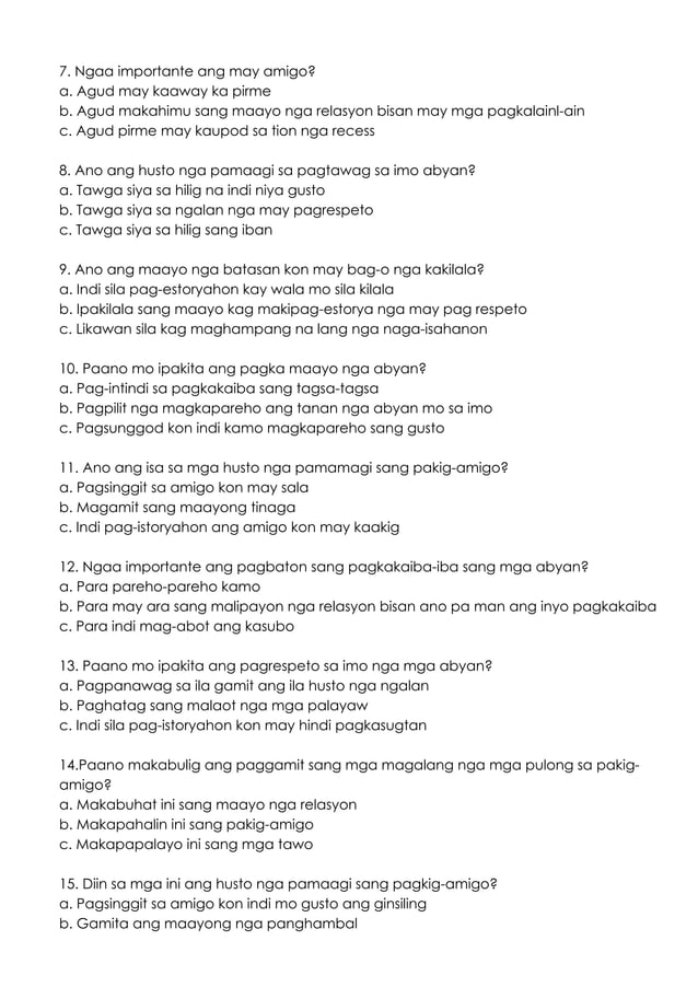 GMRC 1 MATATAG Periodical test 2024-2025 | DOCX