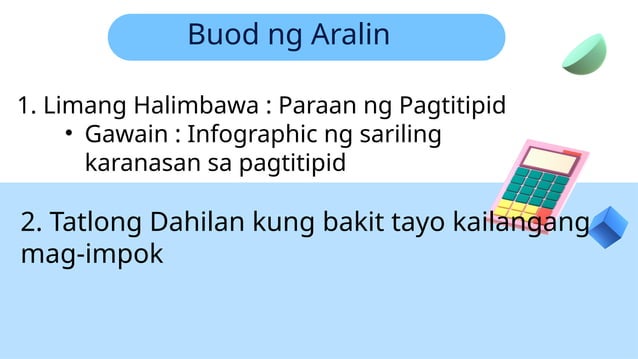 GMRC7_Pagtitipid-at-Pag-iimpok.pOWERPOINT PRRESENTATION | PPTX