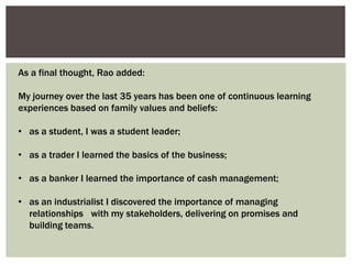 Gmr group family business ppt | PPTX