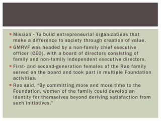 Gmr group family business ppt | PPTX