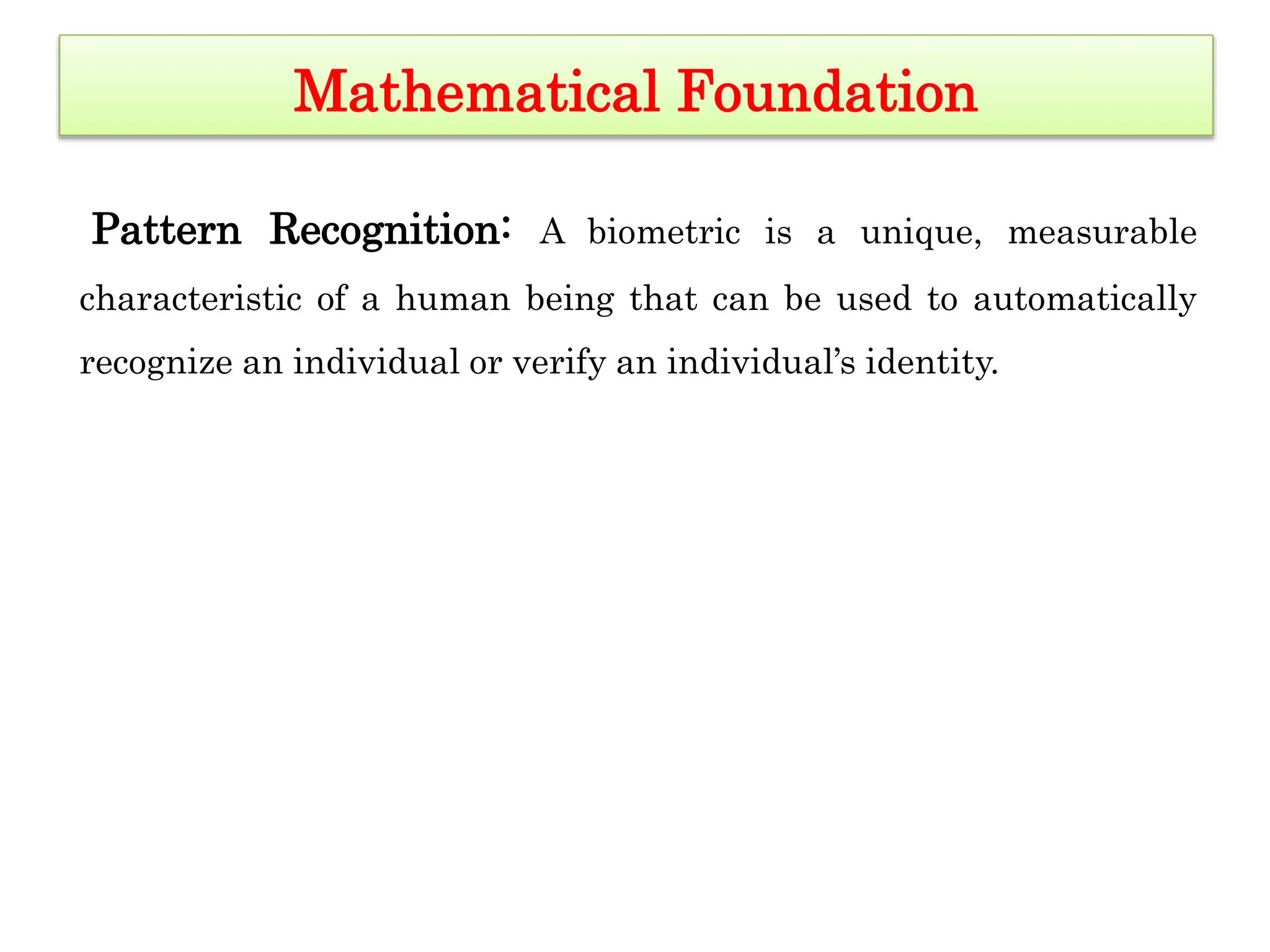 Mathematical Foundations for Machine Learning and Data Mining | PPT