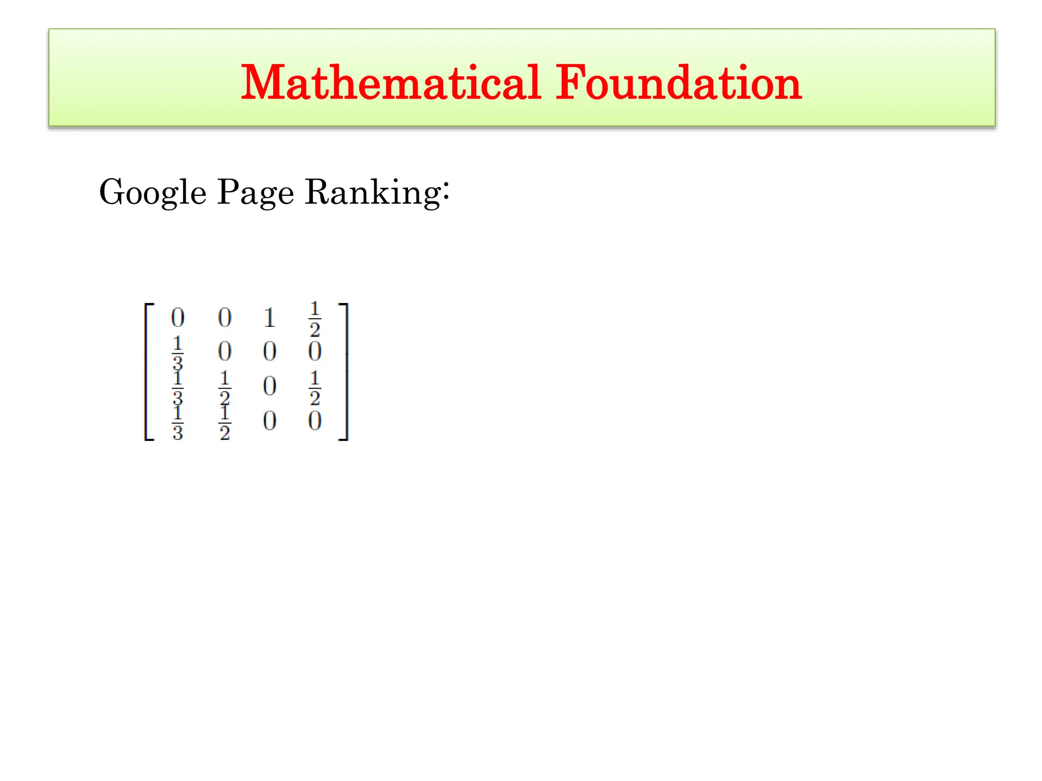 Mathematical Foundations for Machine Learning and Data Mining | PPTX