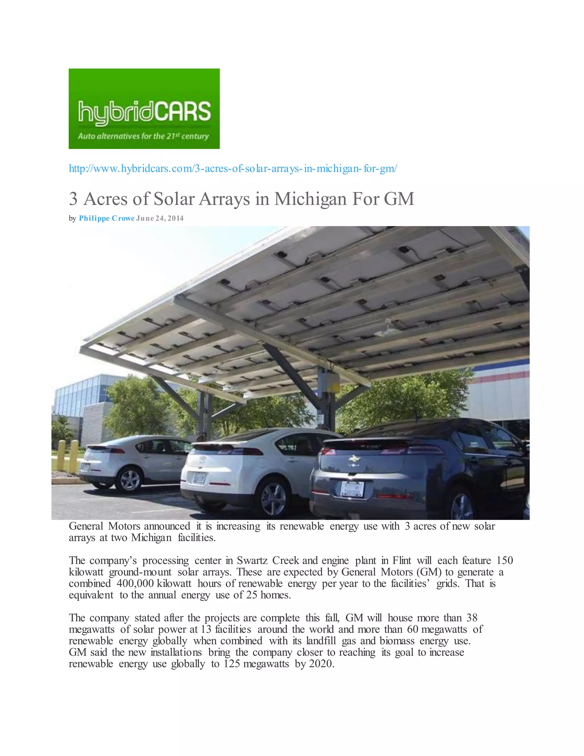Gm solar installations | DOCX | Power and Energy Industry | Industries