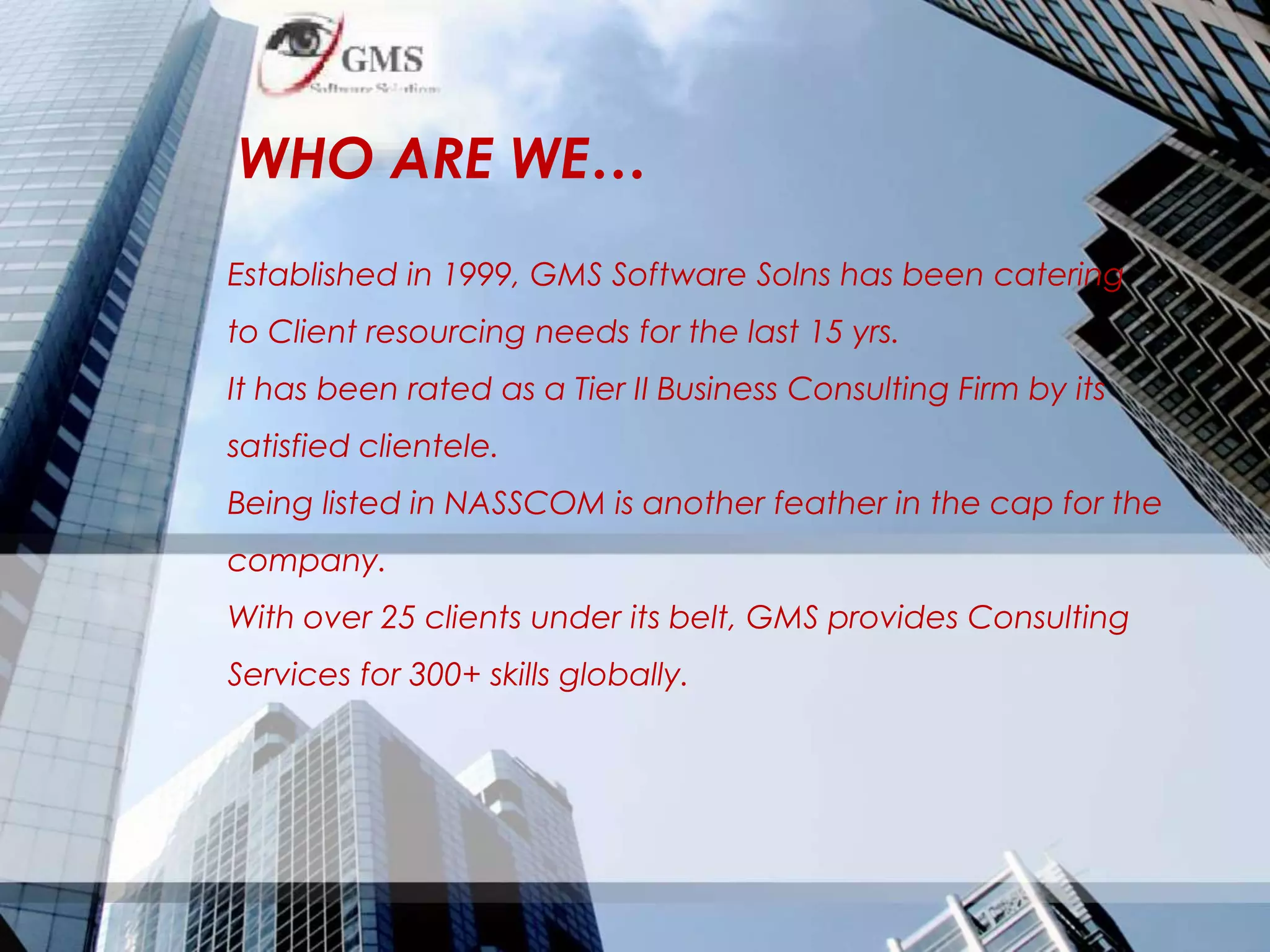 GMS Software Solutions-Corporate Profile | PPTX