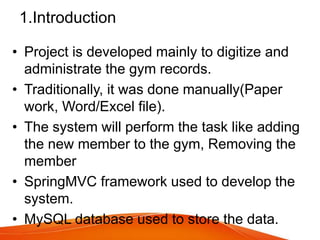 GMS project Viva made by george using spring MVC | PPTX