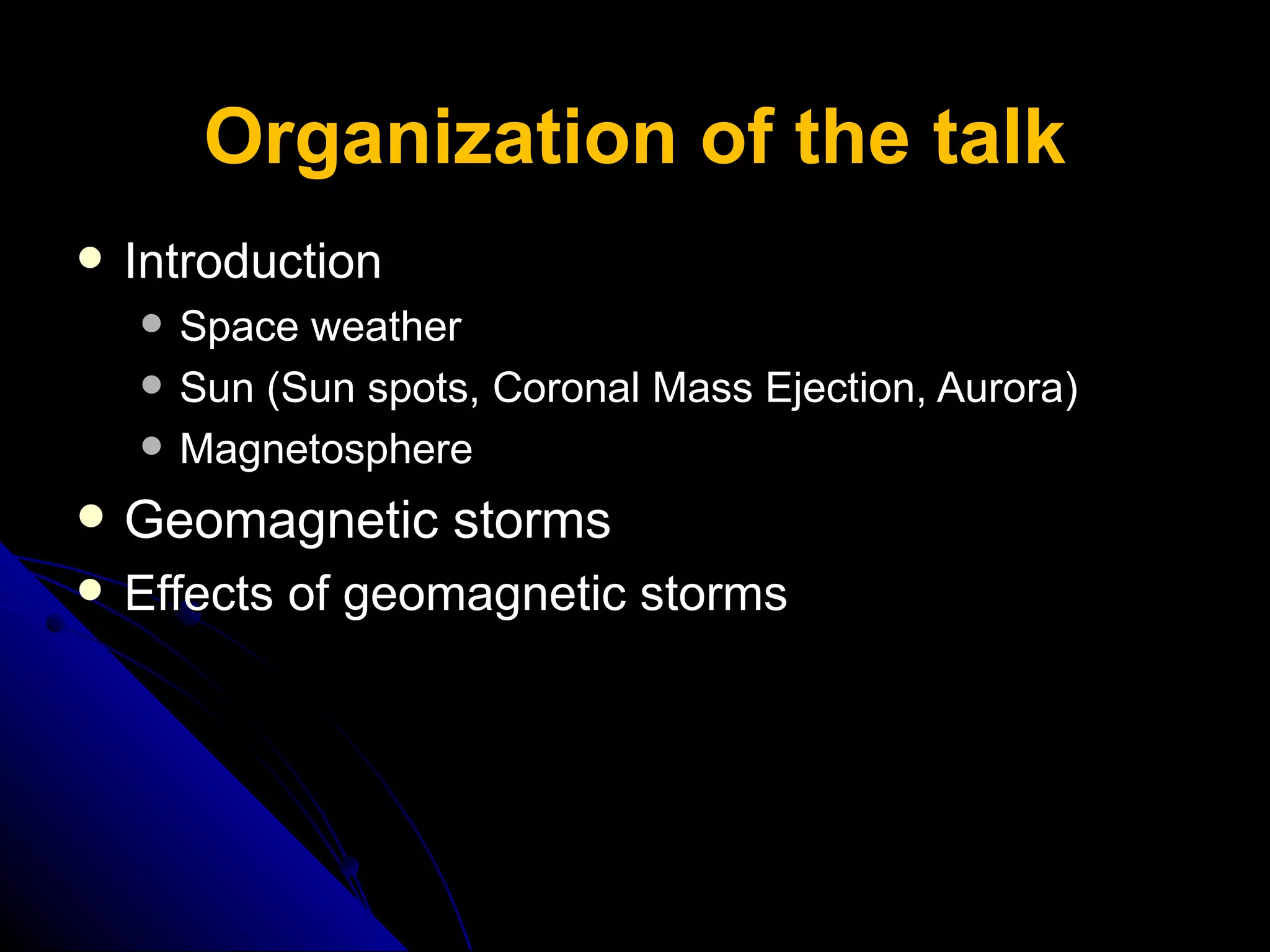 Geo magnetic storms | PPT
