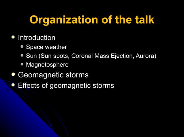 Geo magnetic storms | PPT | Geography | Science