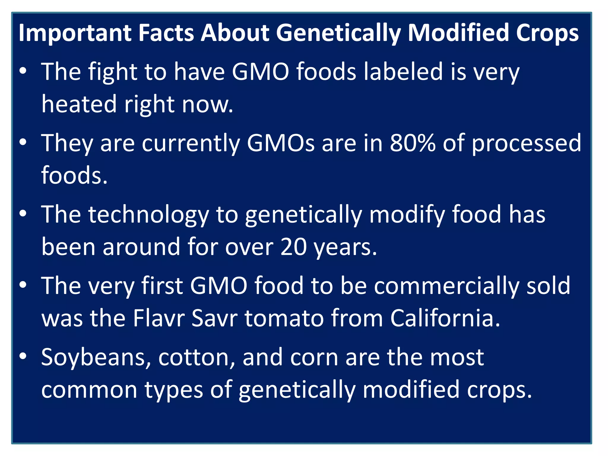 Genetically modified crops with special reference to herbicide ...