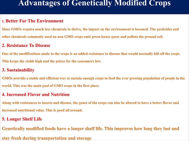Genetically modified crops with special reference to herbicide ...