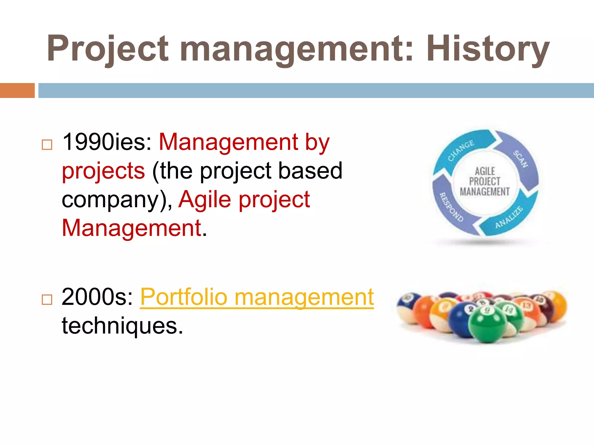 Evolution of project management | PPTX