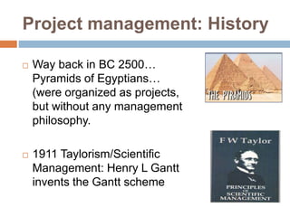 Evolution of project management | PPTX