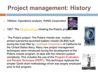 Evolution of project management | PPTX